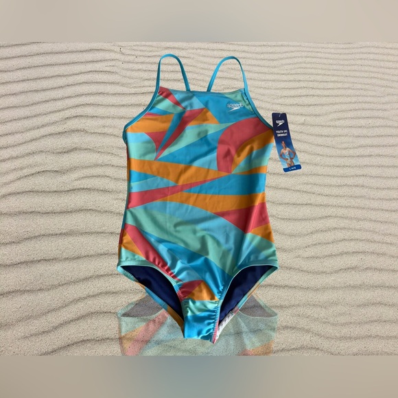 Speedo | Swim | Speedo Youth Blue And Orange One Piece Swimsuit Sporty ...